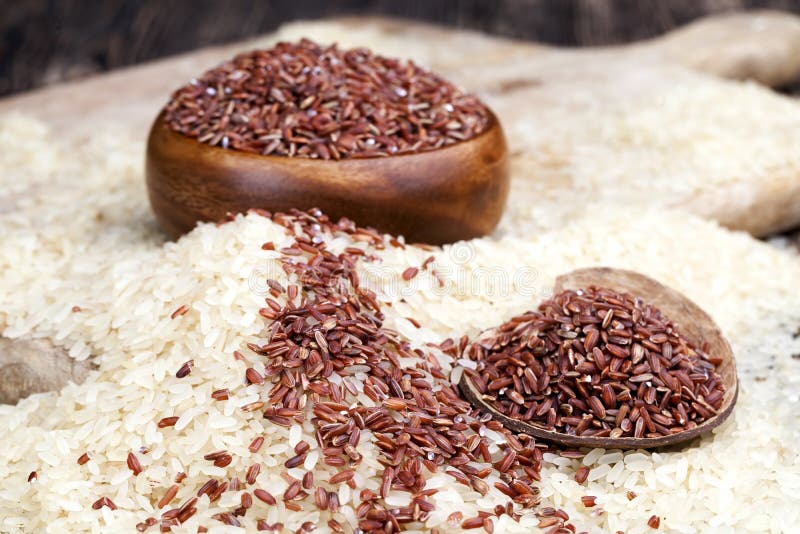 Mixed Rice of Several Types before Cooking Stock Photo - Image of ...