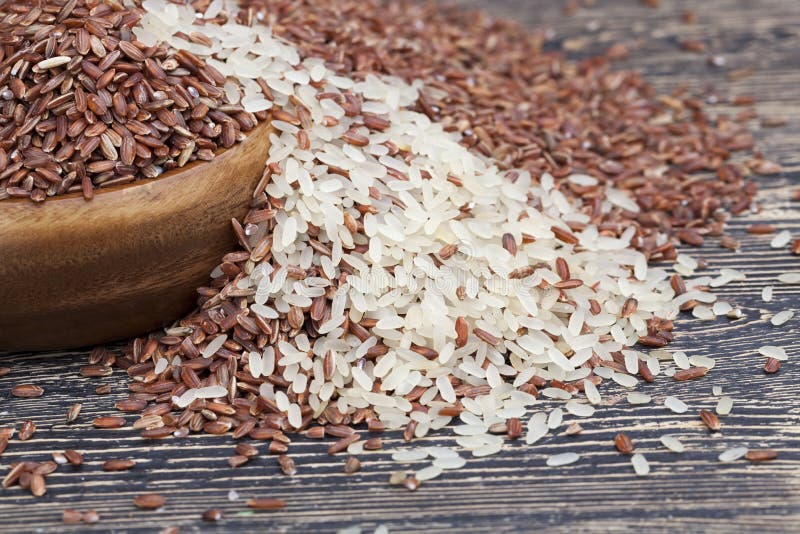 Mixed Rice of Several Types before Cooking Stock Photo - Image of types ...