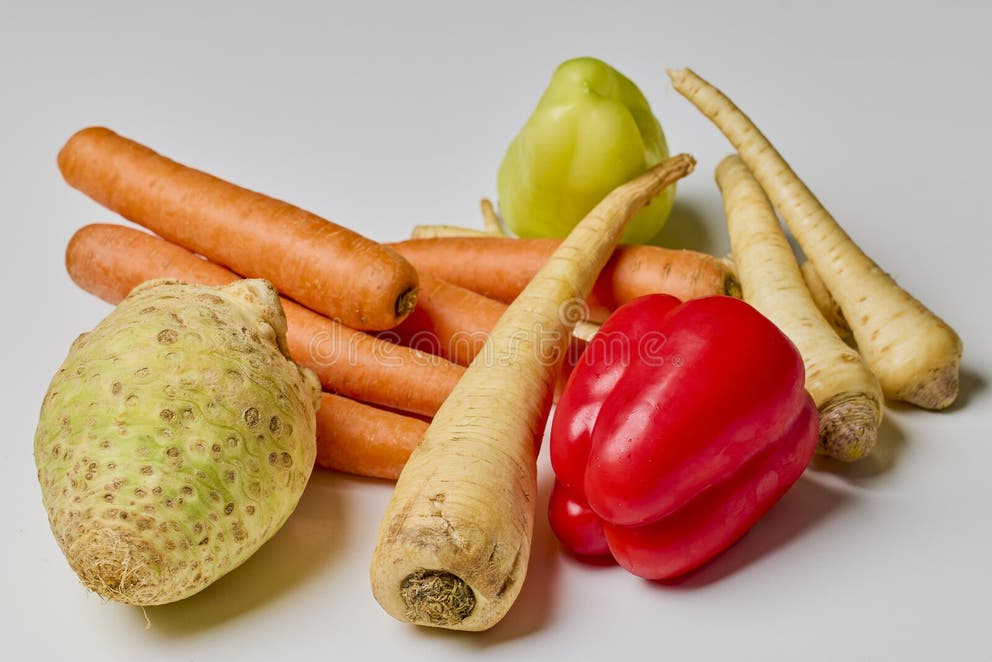Mixed Root Vegetables on a Wooden Stock Photo - Image of vegetable ...