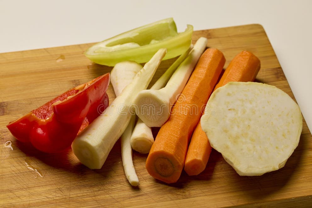 Mixed Root Vegetables on a Wooden Stock Photo - Image of nature, root ...