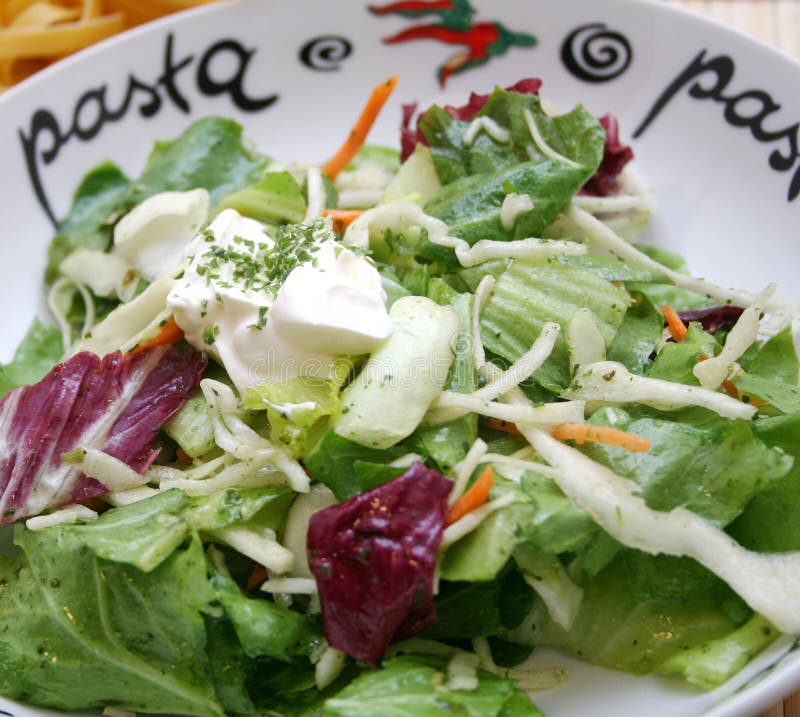 Mixed salad stock image. Image of herbs, health, ingredients - 35786347