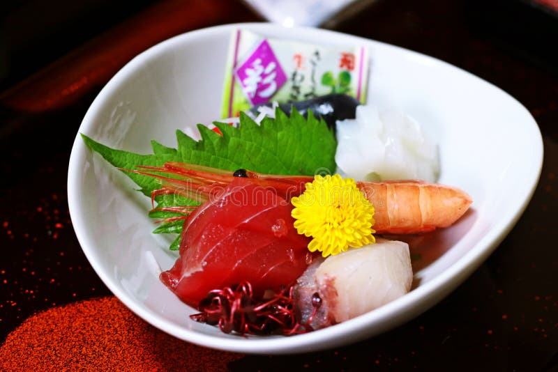Mixed sashimi stock photo. Image of salted, rice, mixed - 75900860