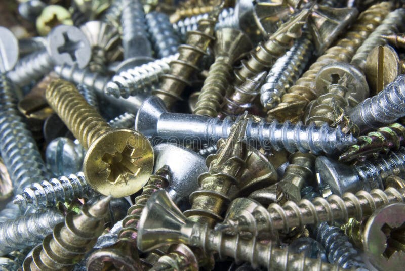 Screws in box stock photo. Image of plastic, hardware - 26055396