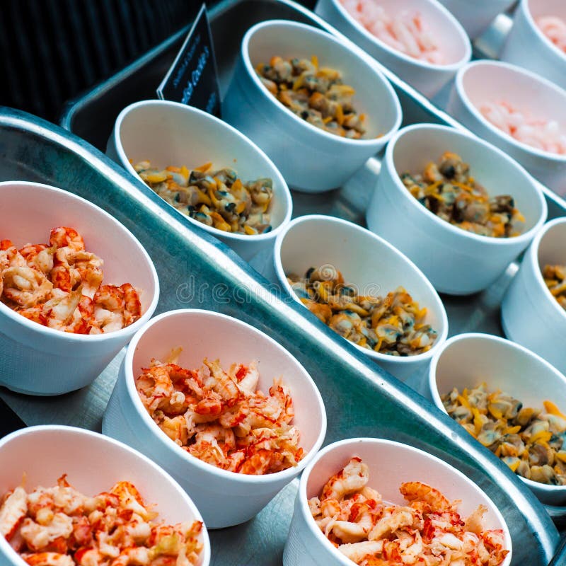 Mixed Seafood raw meat stock photo. Image of roasted - 43219202
