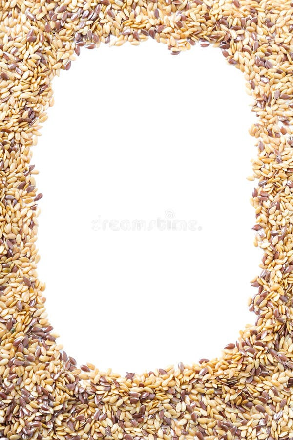 Mixed seeds linseed frame stock photo. Image of seeds - 146196942