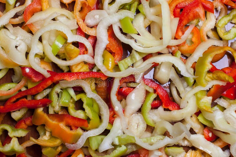 Mixed sliced pepper stock photo. Image of fresh, garden - 81235888