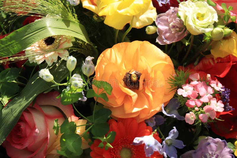 Mixed spring bouquet stock photo. Image of petal, roses - 181573250