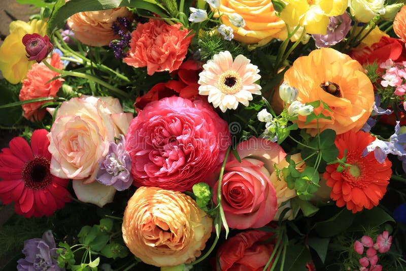 Mixed spring bouquet stock photo. Image of petal, purple - 30475164