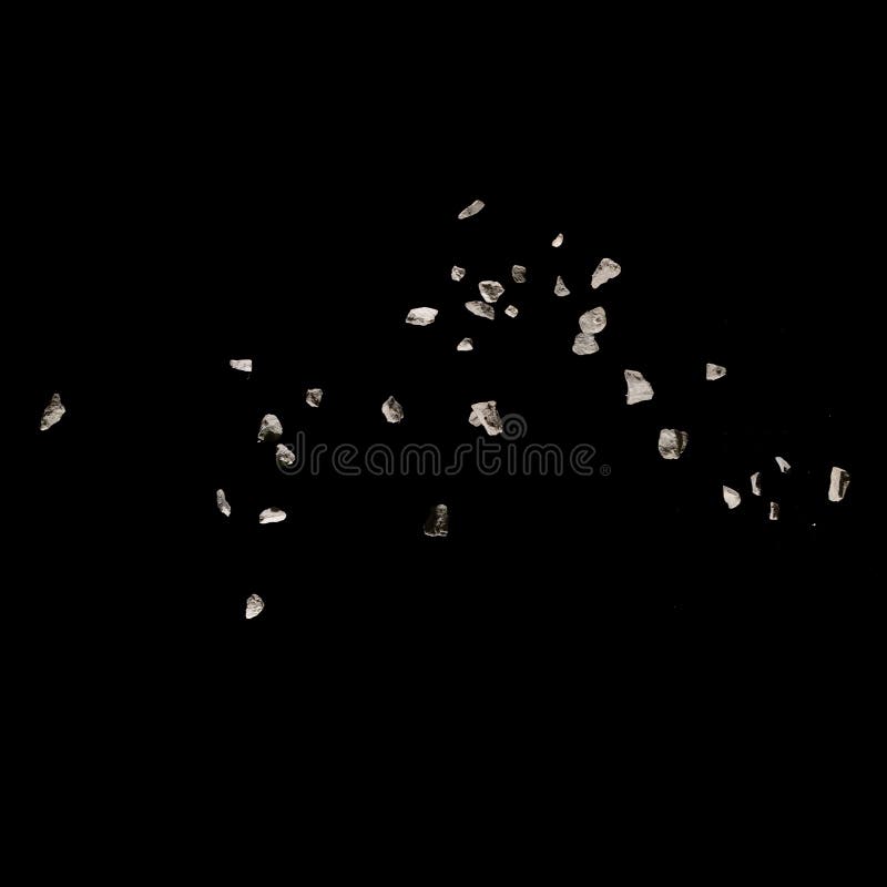 Mixed Stone Explosion on Black Background. Stock Photo - Image of ...