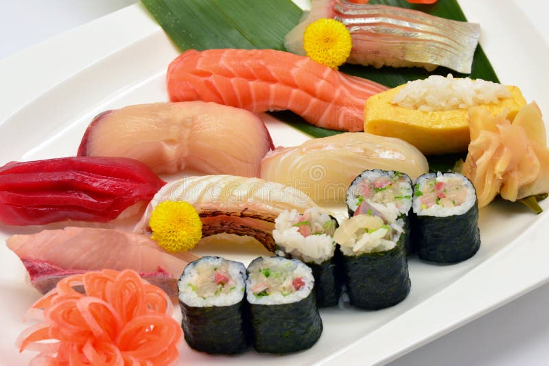 Mixed of sushi stock image. Image of japan, fresh, vegetables - 93282427