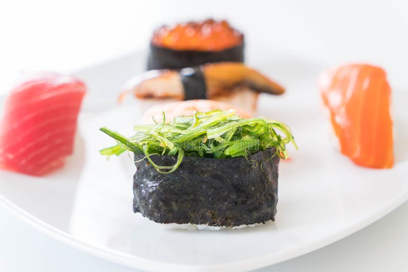 Mixed sushi set stock image. Image of maki, cuisine, dinner - 91494493
