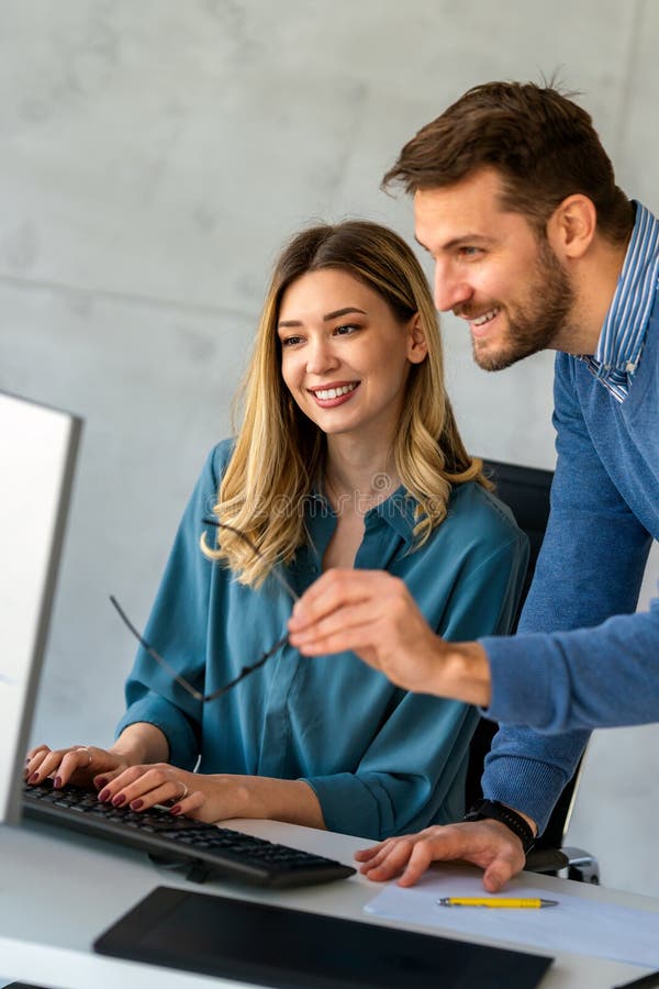 Spending Nice Time at Home. Beautiful Young Loving Couple Bonding To Each Other and Smiling ...