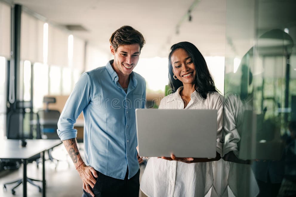 Mixed Team of Software Engineers Brainstorming Ideas. Diverse App Developers Collaborating As ...