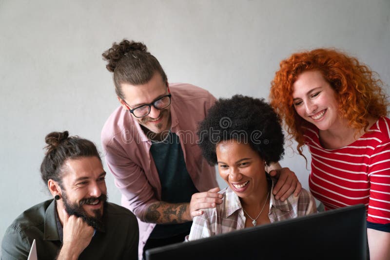 Mixed Team Of Software Engineers Brainstorming Ideas Diverse App Developers Collaborating As