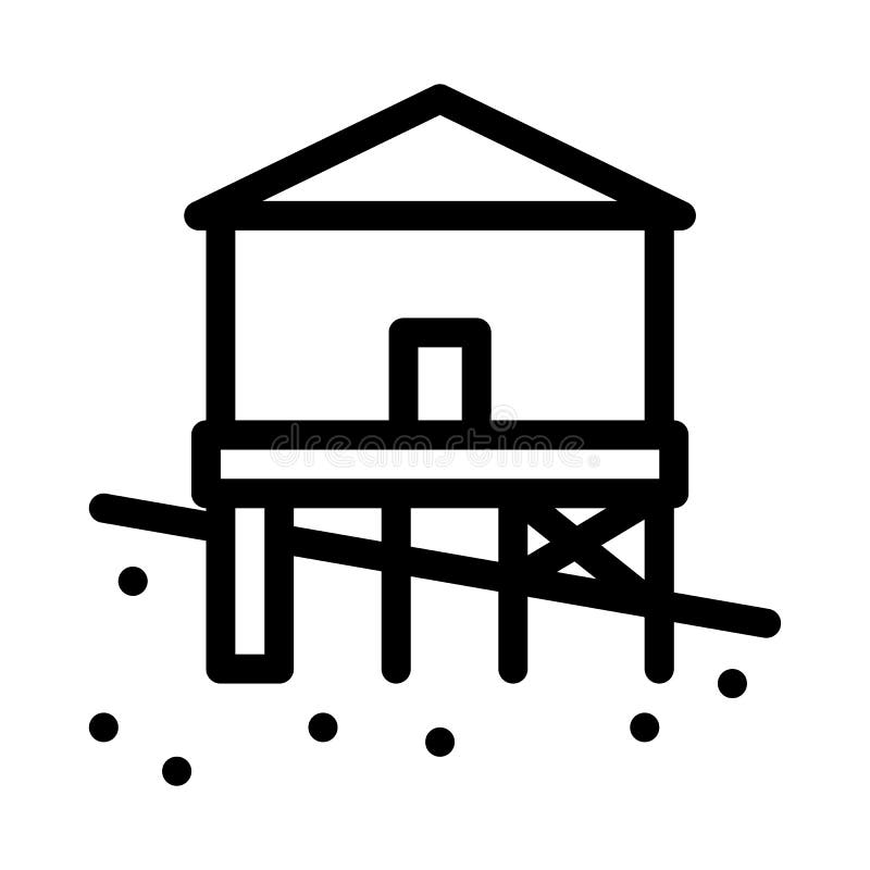 Monolithic Foundation Icon Vector Outline Illustration Stock Vector ...