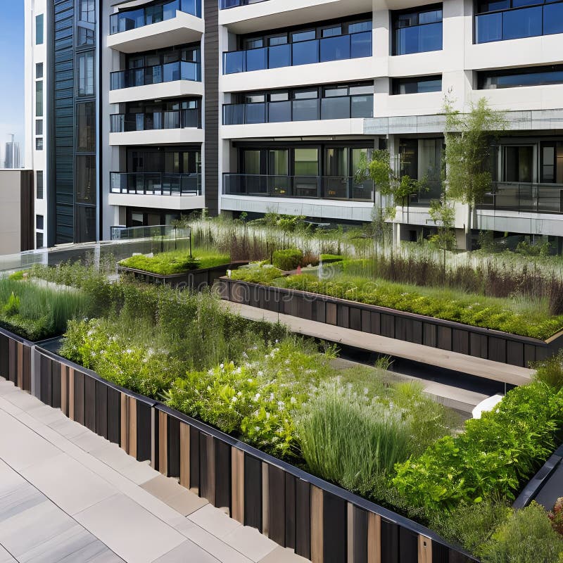 Residential Mixed Use Building Stock Illustration - Illustration of ...