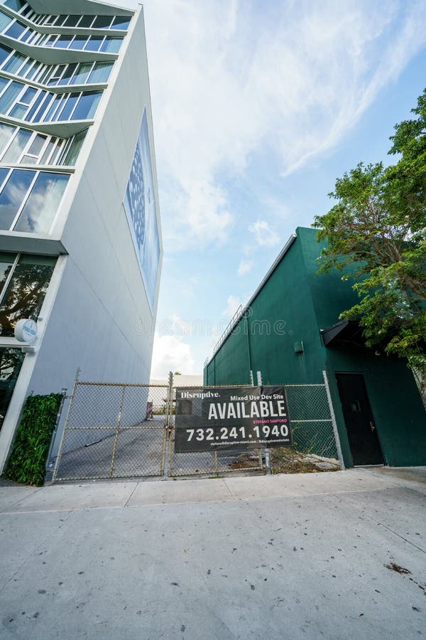 Mixed Use Development Site Available Miami Design District Editorial ...