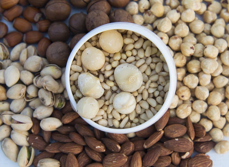 Pistachio nuts in a bucket stock image. Image of appetizing - 55548447