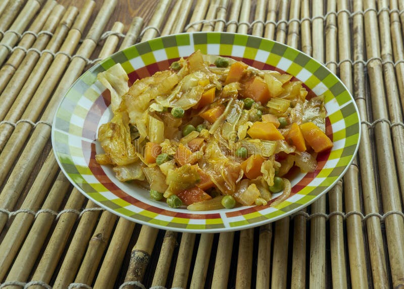 Mixed vegetable Sabzi stock image. Image of vegetarian - 96445779