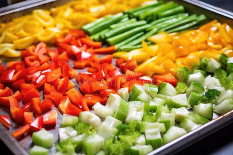 Mixed Vegetable Skewers Ready for Roasting Stock Photo - Image of ...