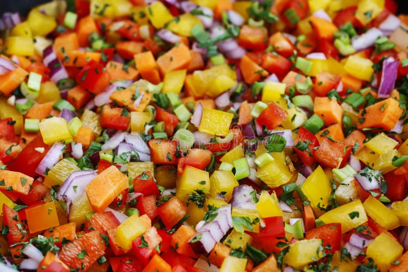 Mixed Vegetables on a Frying Pan Stock Photo - Image of salad, cucumber ...