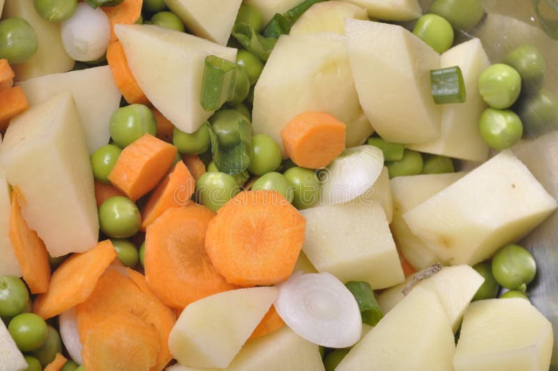 Mixed vegetables in a pot stock image. Image of prepare - 297466175