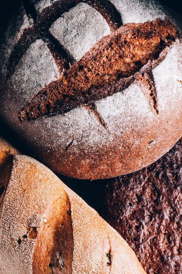 Mixed Whole Grain Health Breads Stock Photo - Image of fiber, bakery ...
