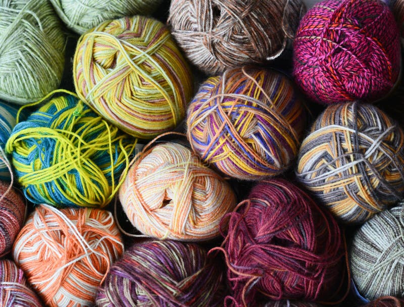 Yarn stock image. Image of brown, mixed, ornament, background - 9848603