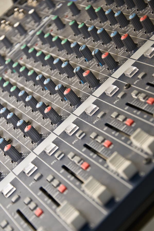 Digital Mixer Faders stock photo. Image of mixingdesk, fader - 868746