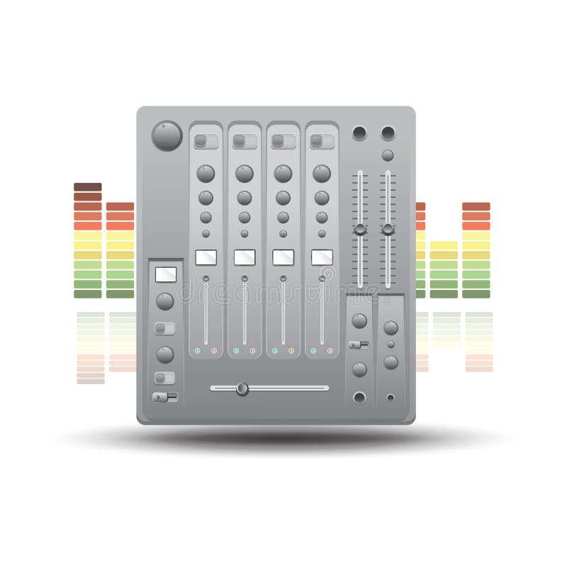 Mixer Console. Vector Illustration Decorative Design Stock Vector ...