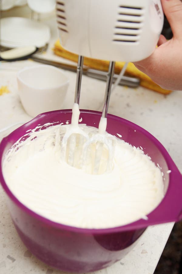 Mixer cream stock photo. Image of close, equipment, baking - 56925574
