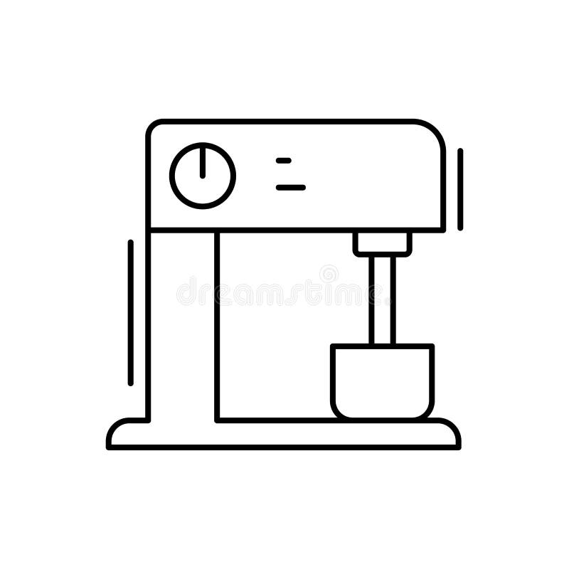 Mixer Icon. Simple Line, Outline Vector Elements of Kitchen Object for ...