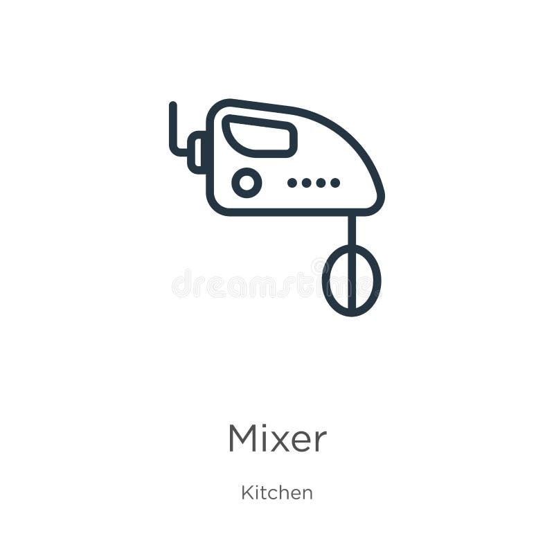 Mixer Icon Sign And Symbol Isolated On White Background, Stock ...