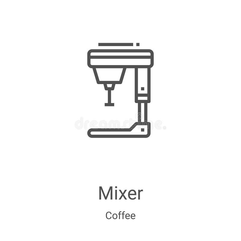 Mixer Icon Vector from Computer Collection. Thin Line Mixer Outline ...