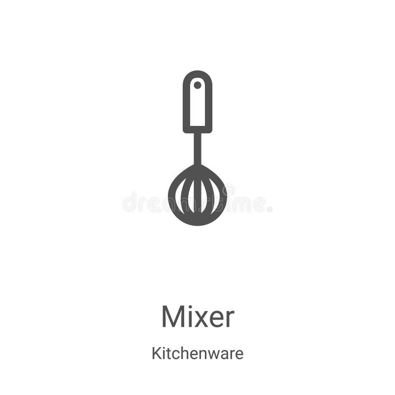 Mixer Icon Vector from Kitchenware Collection. Thin Line Mixer Outline ...