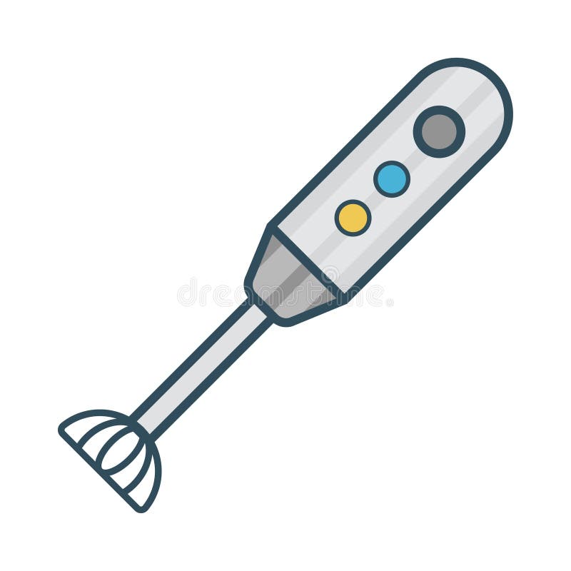 Mixer Vector Flat Color Icon Stock Vector - Illustration of electricity ...