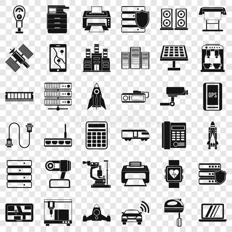 Mixer Icons Set, Simple Style Stock Vector - Illustration of simple ...