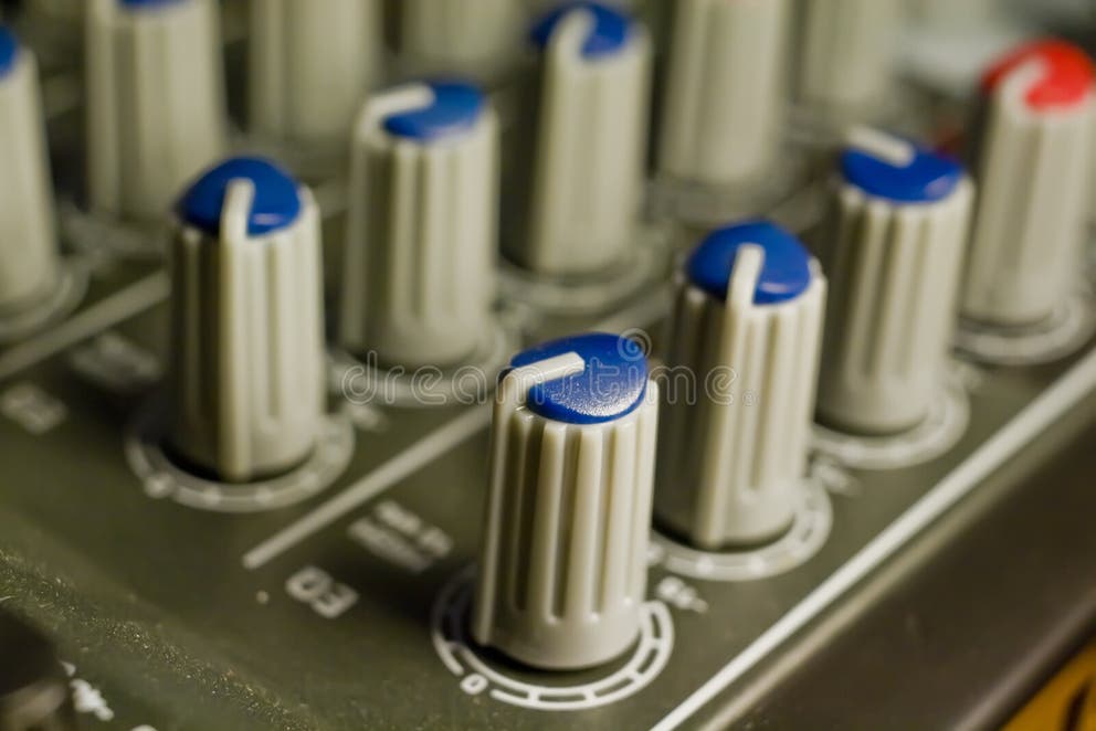 Mixer Knobs stock image. Image of equipment, studio, electronic - 12732887