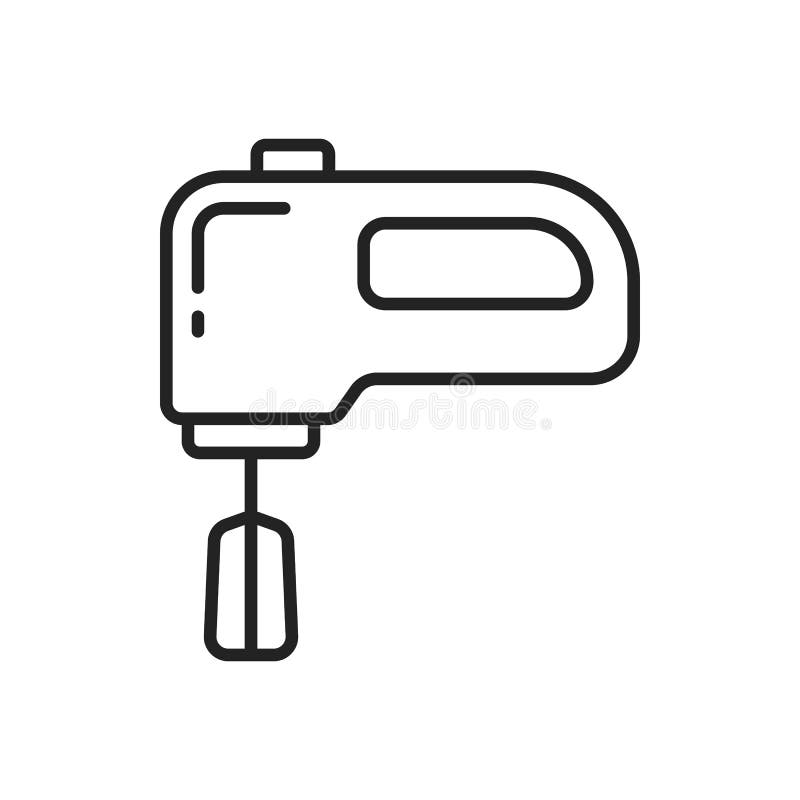 Mixer Line Icon, Household Kitchen Appliances Stock Vector ...