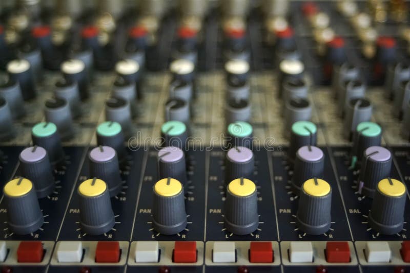 Knobs stock photo. Image of multimedia, mixer, audio - 117761964