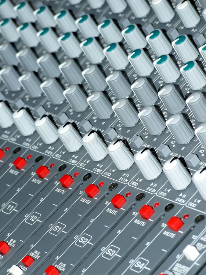 Mixer panel stock photo. Image of level, style, producing - 17073862