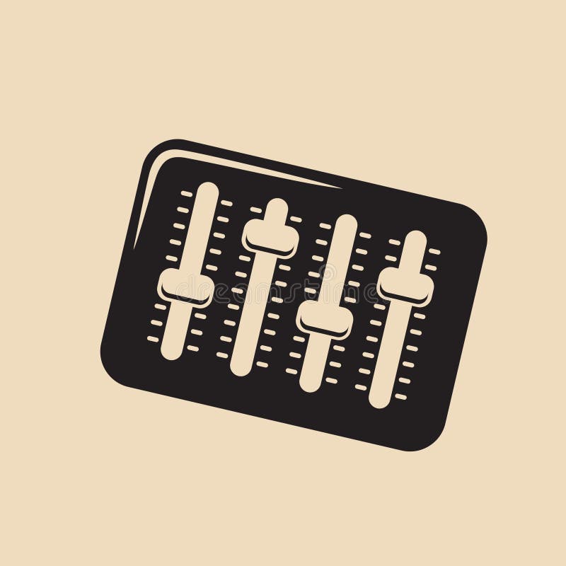 Mixer Panel. Vector Illustration Decorative Design Stock Vector ...