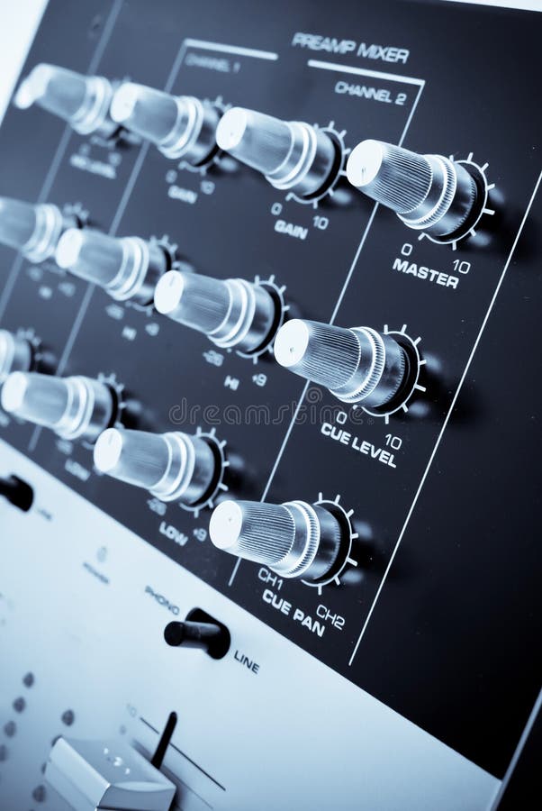 Mixer PreAmp stock image. Image of knobs, adjust, entertainment - 21177039