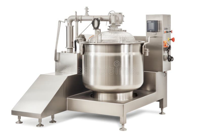 Mixer or Processor with Stainless Steel Finish, Piping, and Control ...