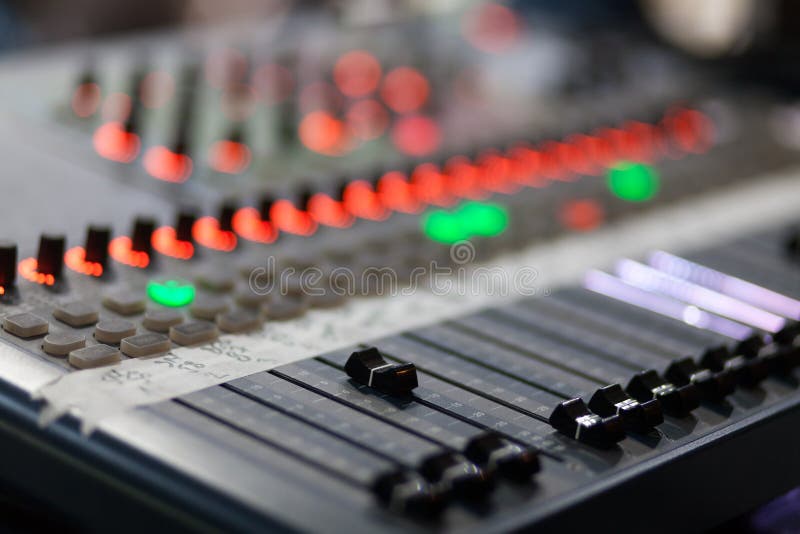 Audio mix pult stock photo. Image of design, broadcast - 13632618