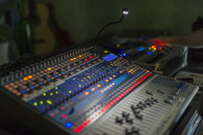 Mixer stock photo. Image of lights, colorful, electronics - 64278866