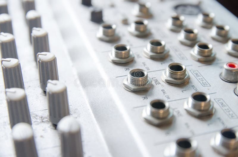 Mixer Sound stock photo. Image of outlet, electronics - 64678242