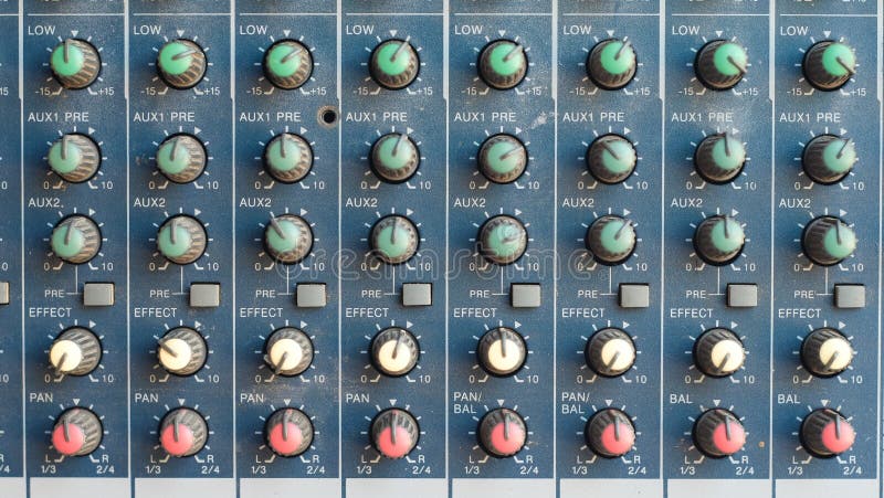 Button and Adjust the Volume Control. Stock Photo - Image of musical ...