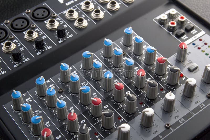 Mixer table stock illustration. Illustration of buttons - 80088541