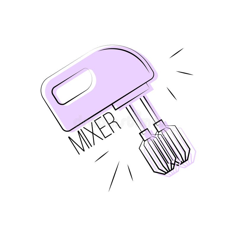 Mixer Vector Icon. Vector Kitchen Tool Logo Element for Your Design ...